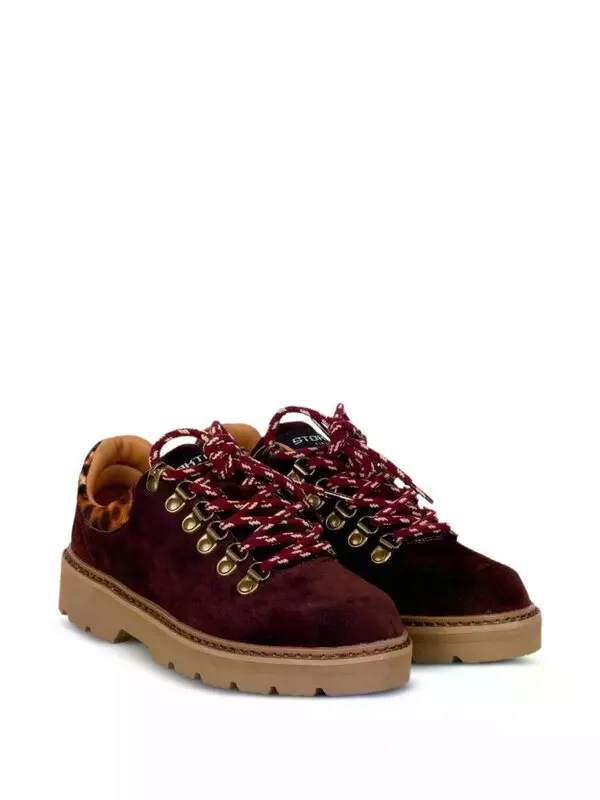 Stokton Bravon Leopard-print Panelled Velvet Shoes