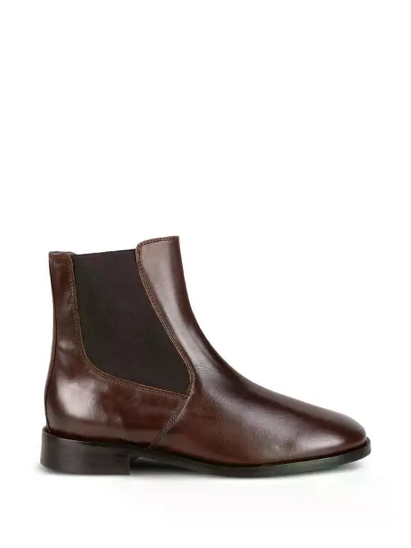 Status Elasticated-side Zip-fastening Boots - Brown