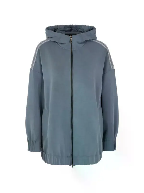 MARCCAIN Logo-tape Zip-up Hoodie