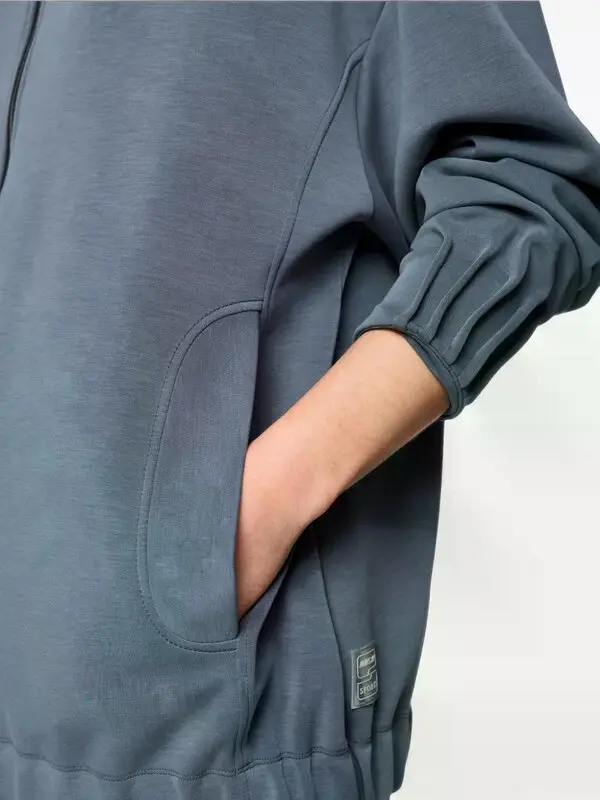MARCCAIN Logo-tape Zip-up Hoodie