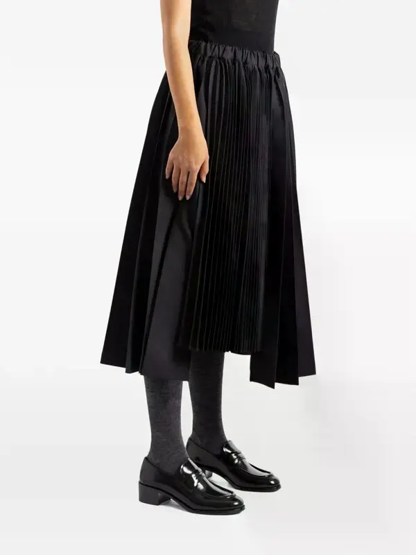 Comme Des Garçons Asymmetric Pleated Skirt