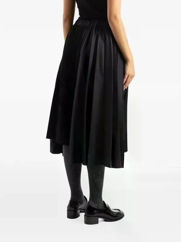 Comme Des Garçons Asymmetric Pleated Skirt