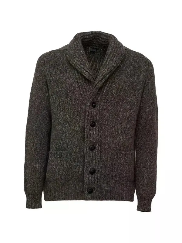 Fedeli Quito Shawl-collar Cardigan - Brown