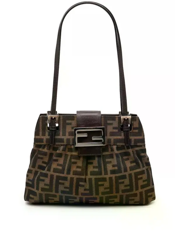 Fendi 2000-2010 Small Zucca Canvas Shoulder Bag
