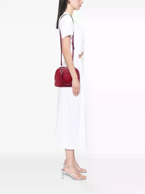 Gucci 2016-2026 Mini Microguccissima Dome Satchel - Red