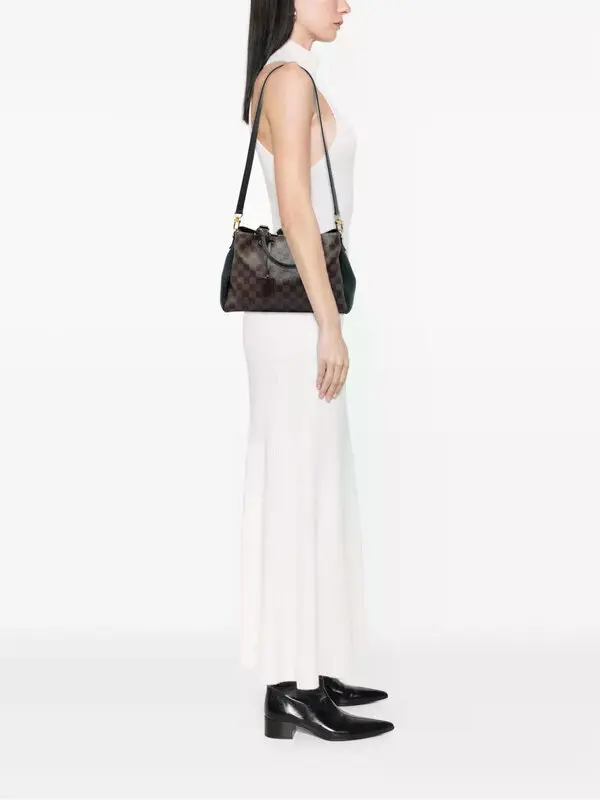 LOUIS VUITTON 2019 Damier Ebene Brittany Satchel - Black