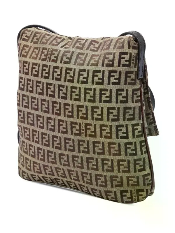 Fendi 2000-2010 Zucchino Canvas Crossbody Bag