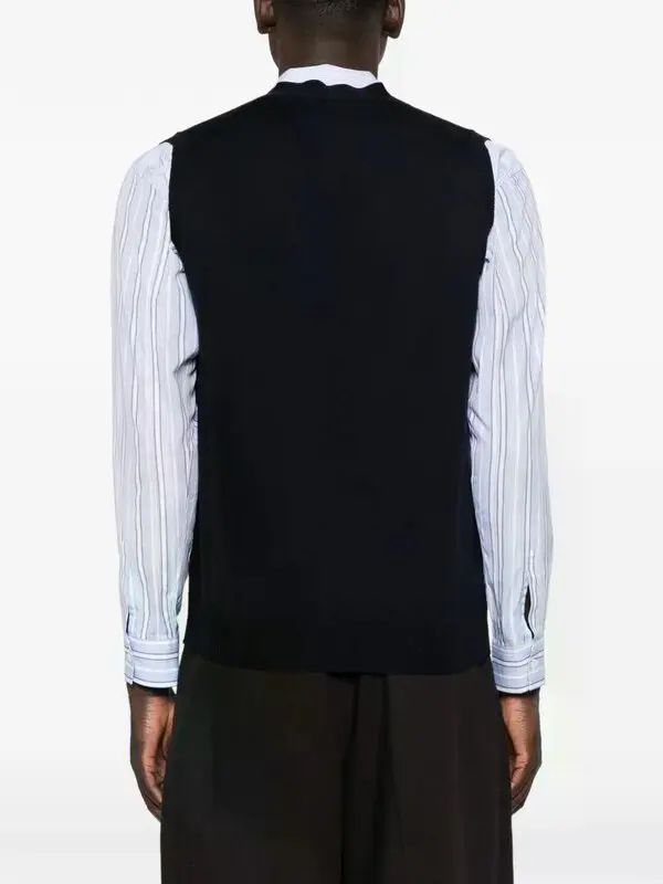 Alpha Studio Button-fastening V-neck Waistcoat