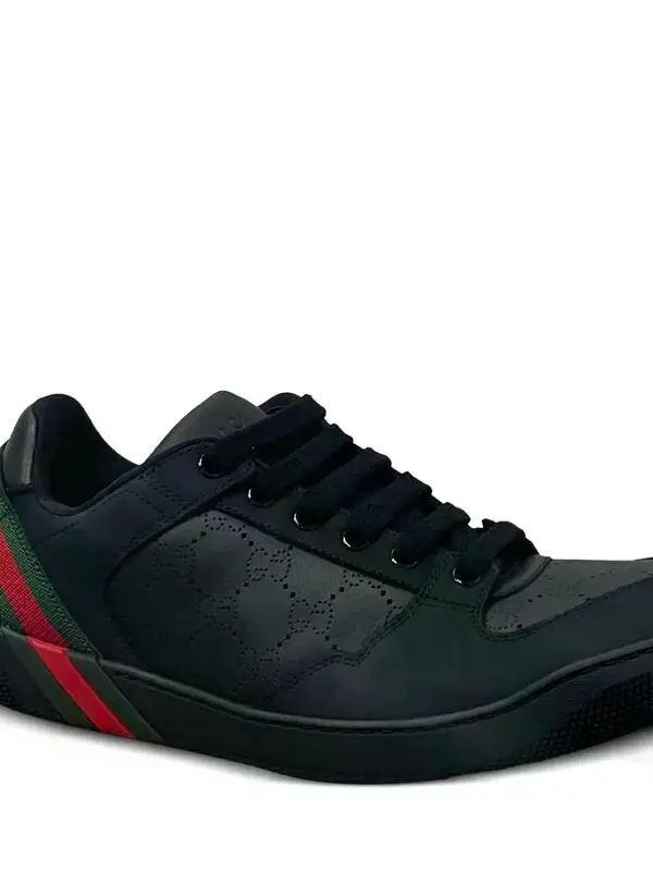 Gucci Screener 3.0 Web-stripe Sneakers - Black