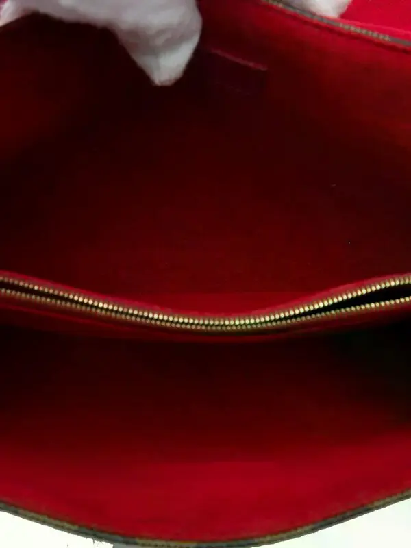 LOUIS VUITTON 2016 Damier Ebene Caissa Clutch Shoulder Bag
