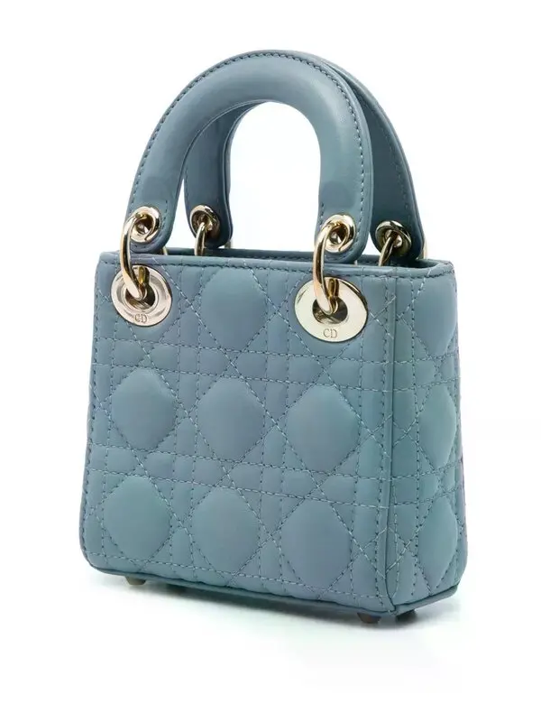 Dior 2020 Micro Lambskin Cannage Lady Satchel