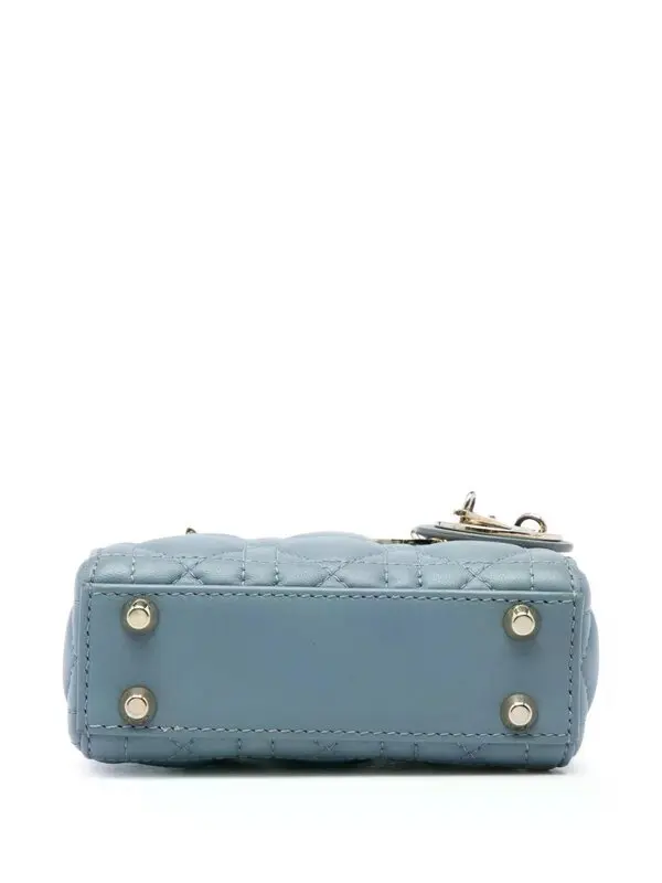 Dior 2020 Micro Lambskin Cannage Lady Satchel