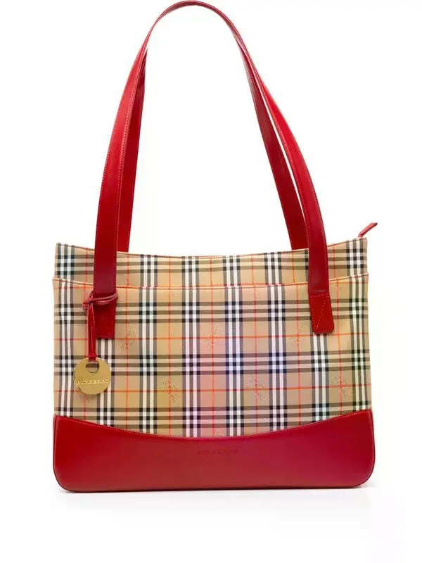 Burberry 2000-2017 Haymarket Check Canvas Tote Bag
