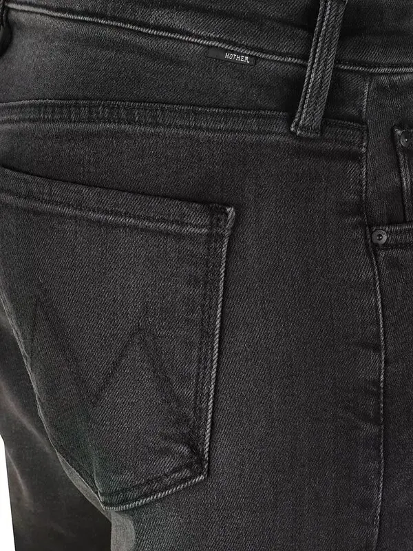 MOTHER The Jinx Heel Faded-effect Whiskered Jeans