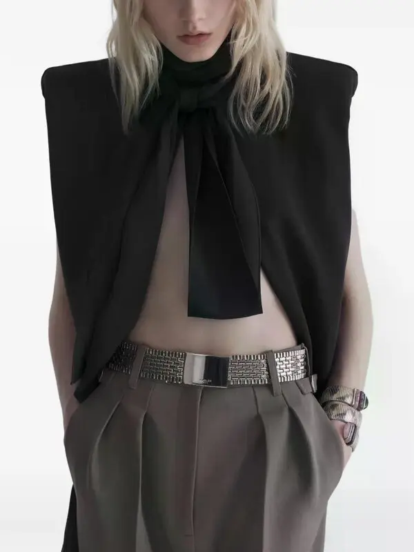 MUGLER Draped Top