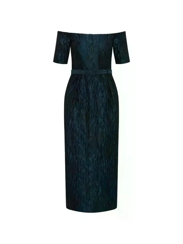 Rebecca Vallance Cascades Midi Dress - Blue