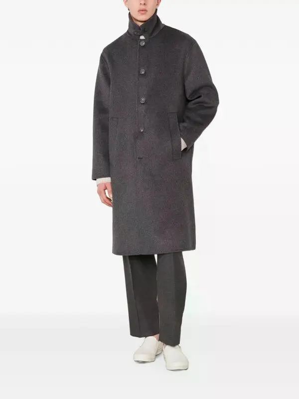 Officine Générale Braxton Button-fastening Wool Coat