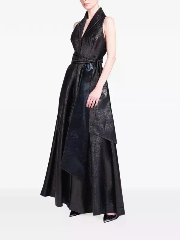 BARUNI Maxi Victoria Embossed-finish Gown