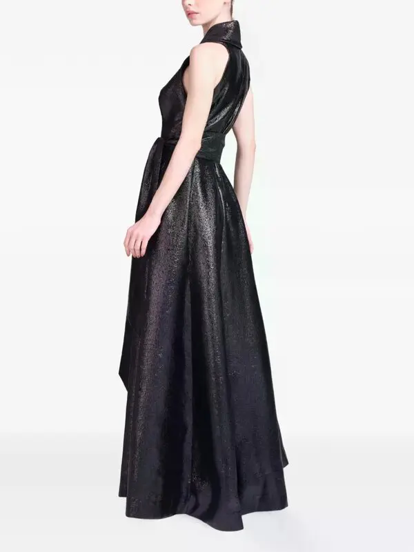 BARUNI Maxi Victoria Embossed-finish Gown