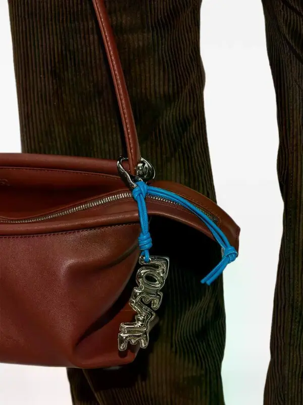 Loewe Blown Logo-pendant Leather Keychain