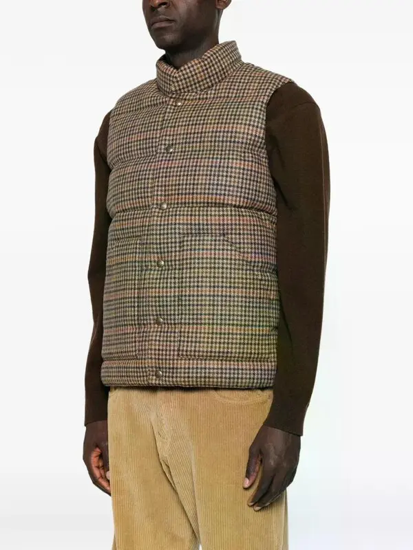 SEBAGO Check-pattern Padded Gilet