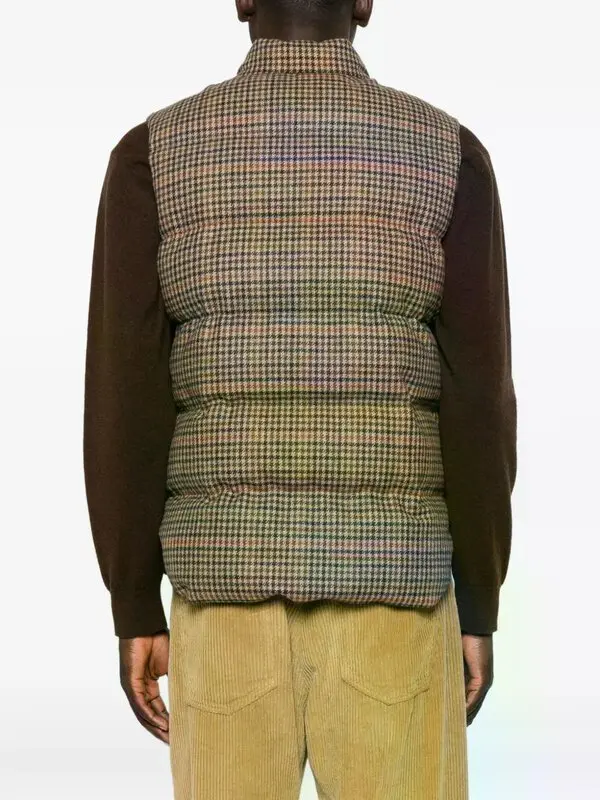 SEBAGO Check-pattern Padded Gilet