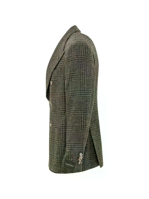 GABRIELE PASINI Double-breasted Check-pattern Jacket