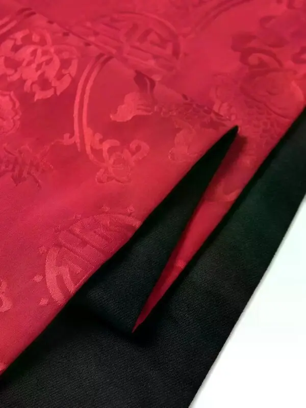 Shanghai Tang Two-faced Jacquard-woven Silk-cashmere Scarf