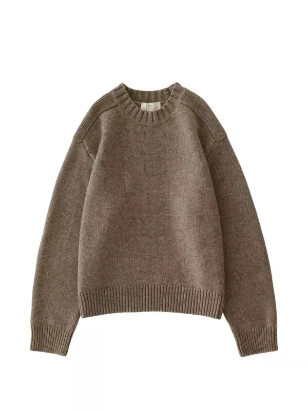 Studio Nicholson Berez Crew-neck Ribbed-trim Sweater