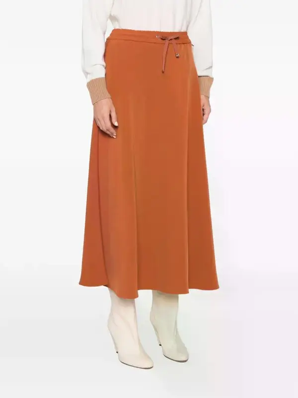 Herno Drawstring-fastening Maxi A-line Skirt