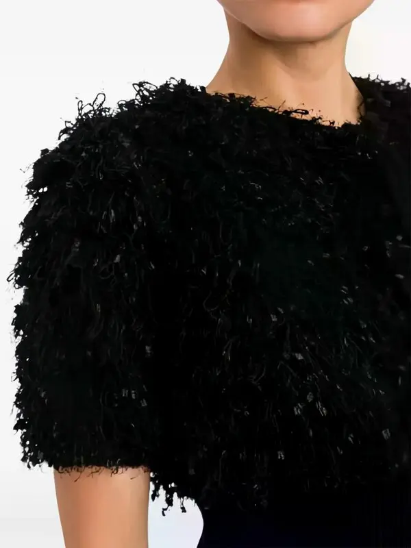 TWINSET Textured Cropped Jacket