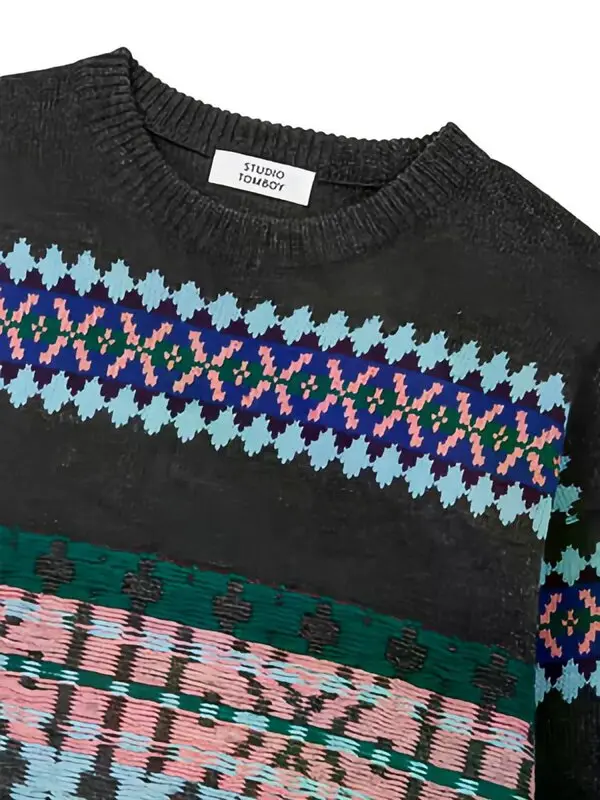 STUDIO TOMBOY Jacquard-knit Sweater