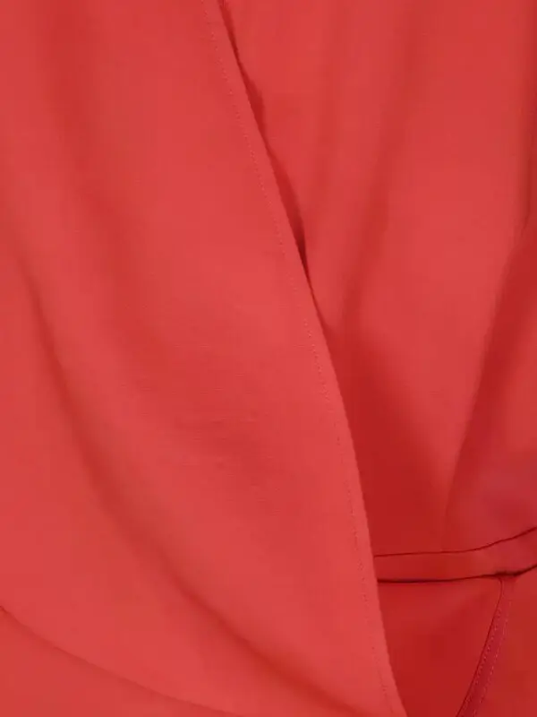 Sportmax Wrap-style Long-sleeve Mini Dress - Red