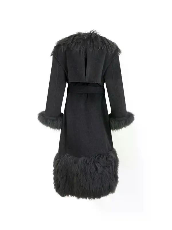 Giuseppe Di Morabito Shearling-trim Belted Coat