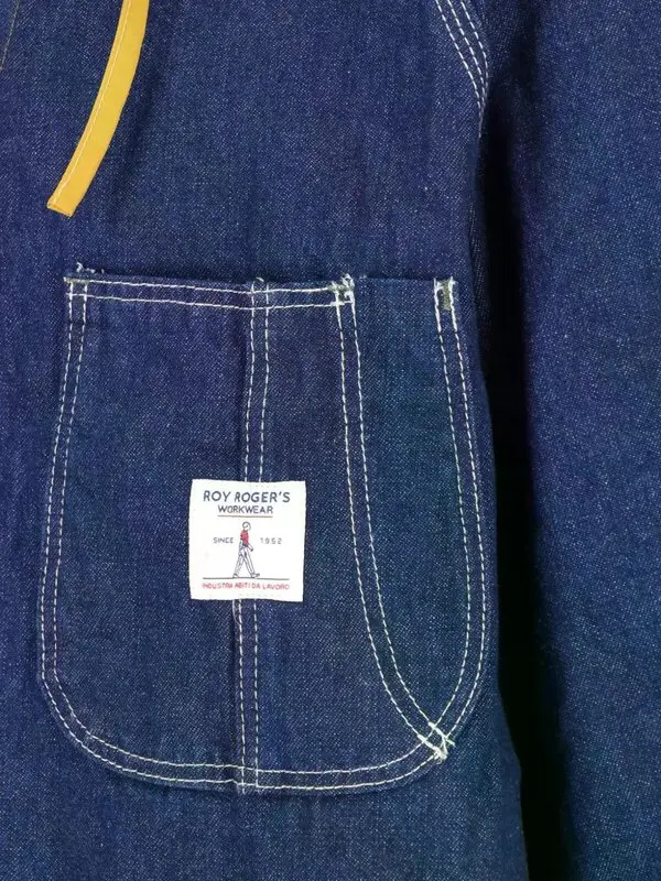 ROY ROGER'S Drawstring Hooded Denim Jacket