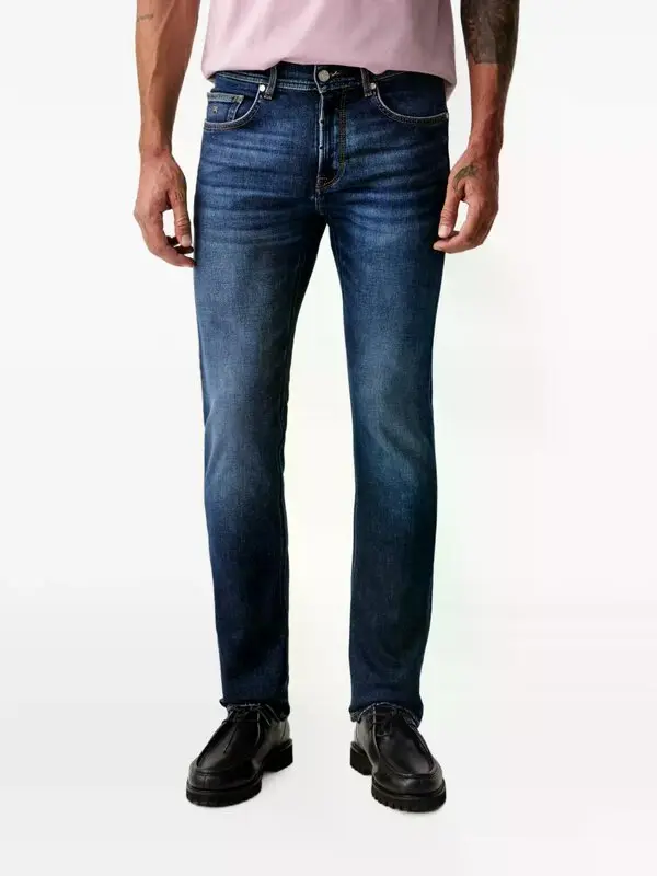 Karl Lagerfeld Faded Slim-fit Jeans