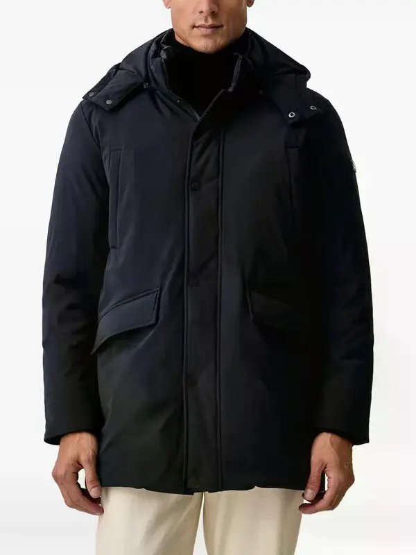 Karl Lagerfeld Hooded Logo-plaque Jacket