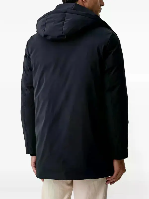 Karl Lagerfeld Hooded Logo-plaque Jacket