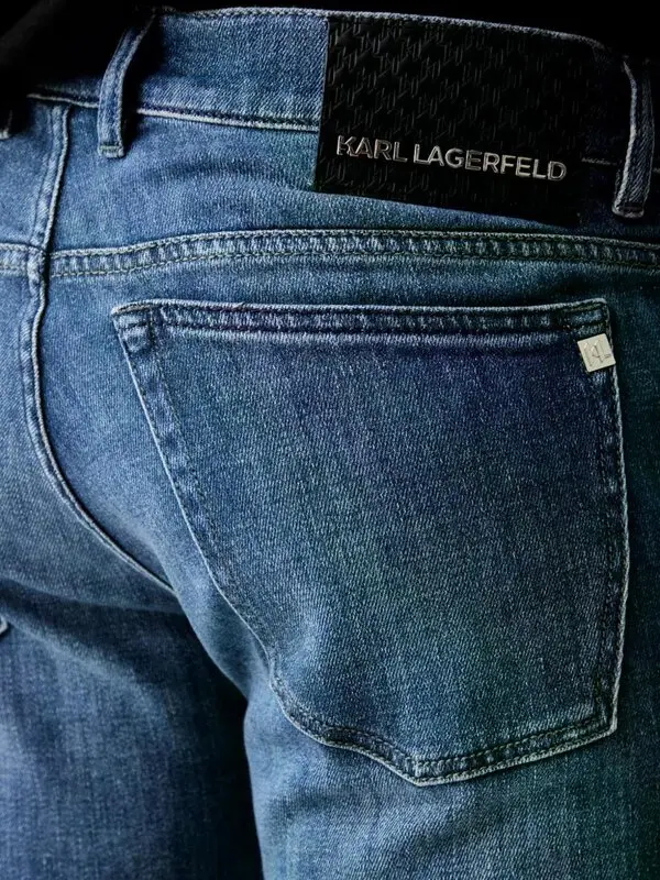 Karl Lagerfeld Faded-effect Jeans