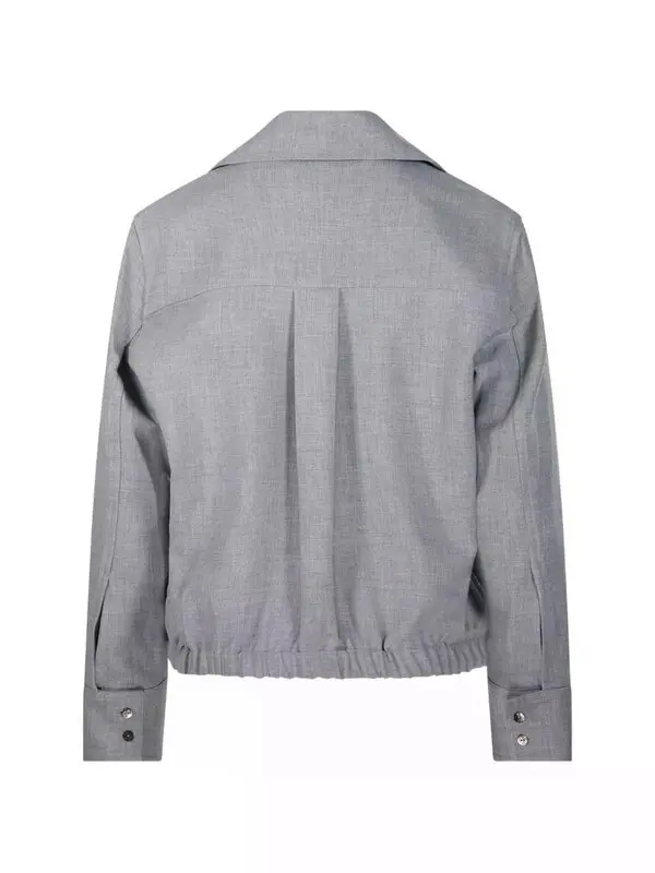 OSCAR THE COLLECTION Gryan Pleated Elasticated-hem Top