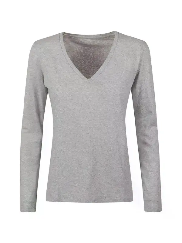 Majestic Filatures V-neck Long-sleeve T-shirt - Grey