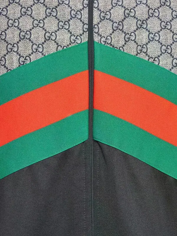 Gucci Gg-pattern Web-stripe Jacket