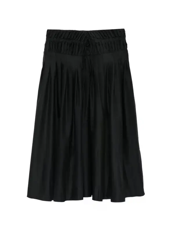 PAULINE DUJANCOURT Smocked Pleated Midi Skirt