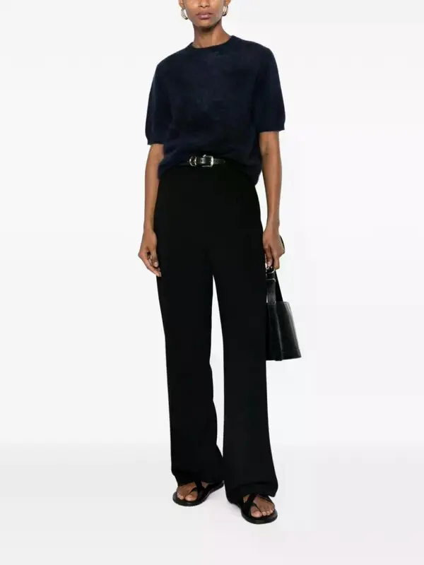 Soft Goat Short-sleeve Cashmere Sweater