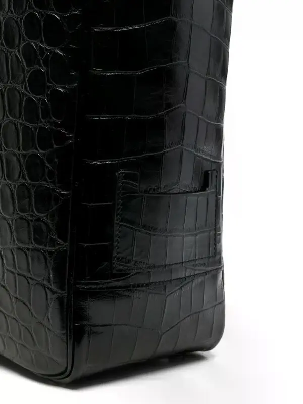 TOM FORD Crocodile-effect Leather Tote Bag