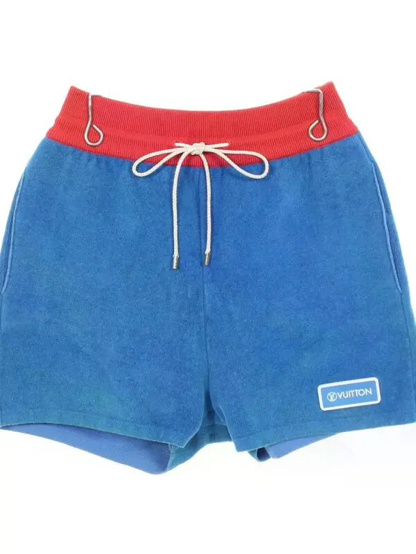LOUIS VUITTON 2000s Logo-patch Drawstring Shorts