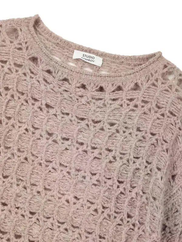 STUDIO TOMBOY Fishnet-knit Sweater