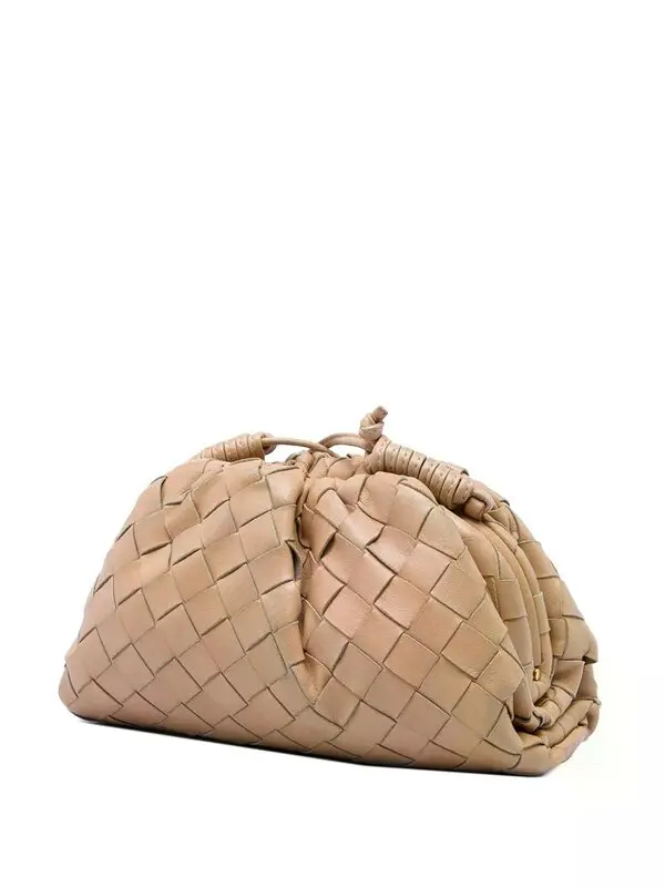Bottega Veneta 2012-2026 Nappa Intrecciato The Mini Pouch Crossbody Bag - Brown