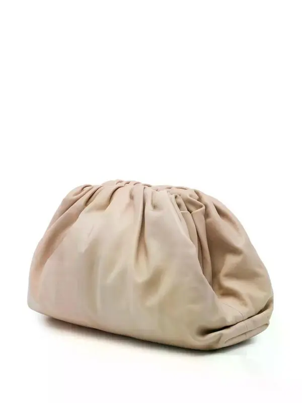 Bottega Veneta 2012-2026 Lambskin The Pouch Clutch Bag - Brown