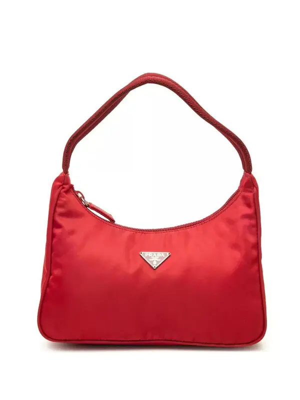Prada 2019-2026 Mini Tessuto Re Edition 2000 Shoulder Bag - Red